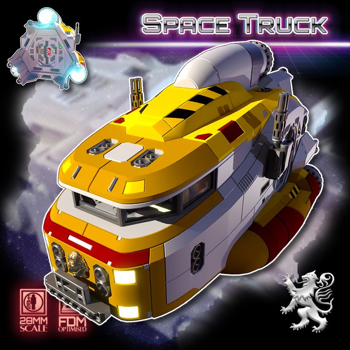 3D Printable Space Truck by 2nd Dynasty